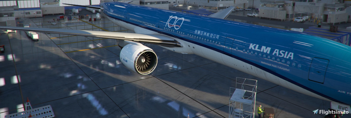 KLM ASIA PH-BQH - KLM ASIA 100 for Microsoft Flight Simulator | MSFS