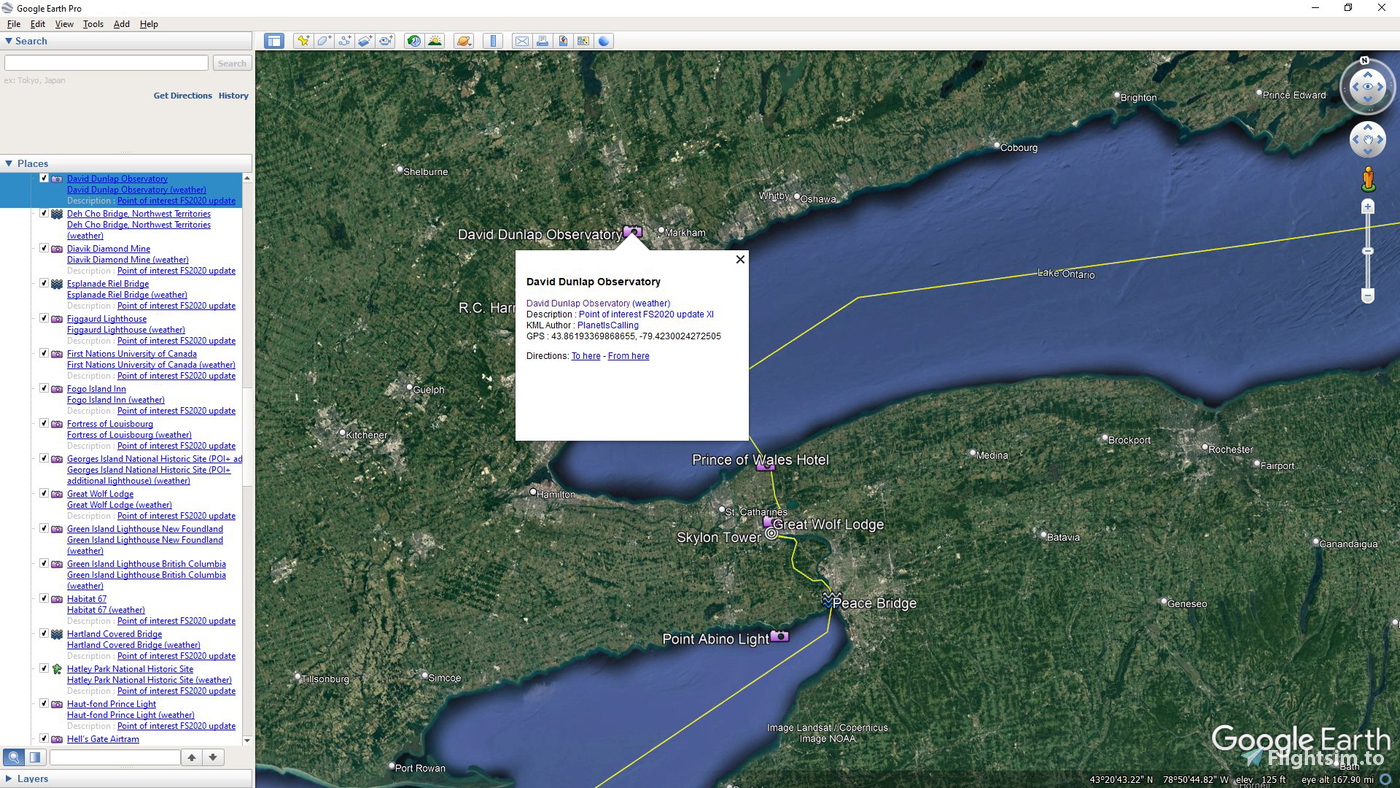 KML files for MSFS Update XI: CANADA for Microsoft Flight Simulator | MSFS