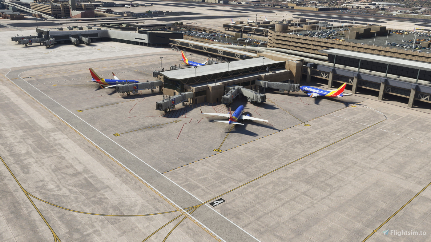 KPHX Static Aircraft for Microsoft Flight Simulator | MSFS