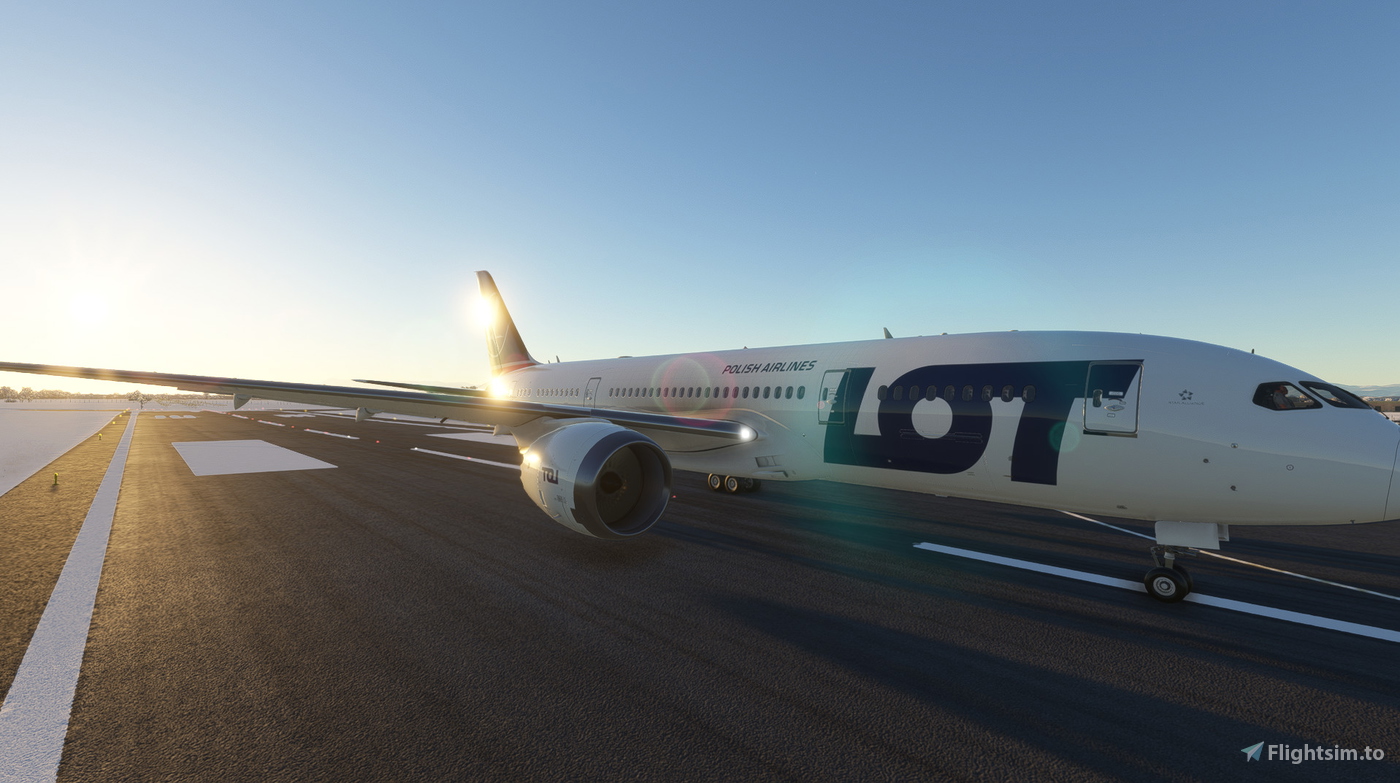 Kuro Boeing 787-8 LOT Polish Airlines SP-LRA for Microsoft Flight Simulator | MSFS