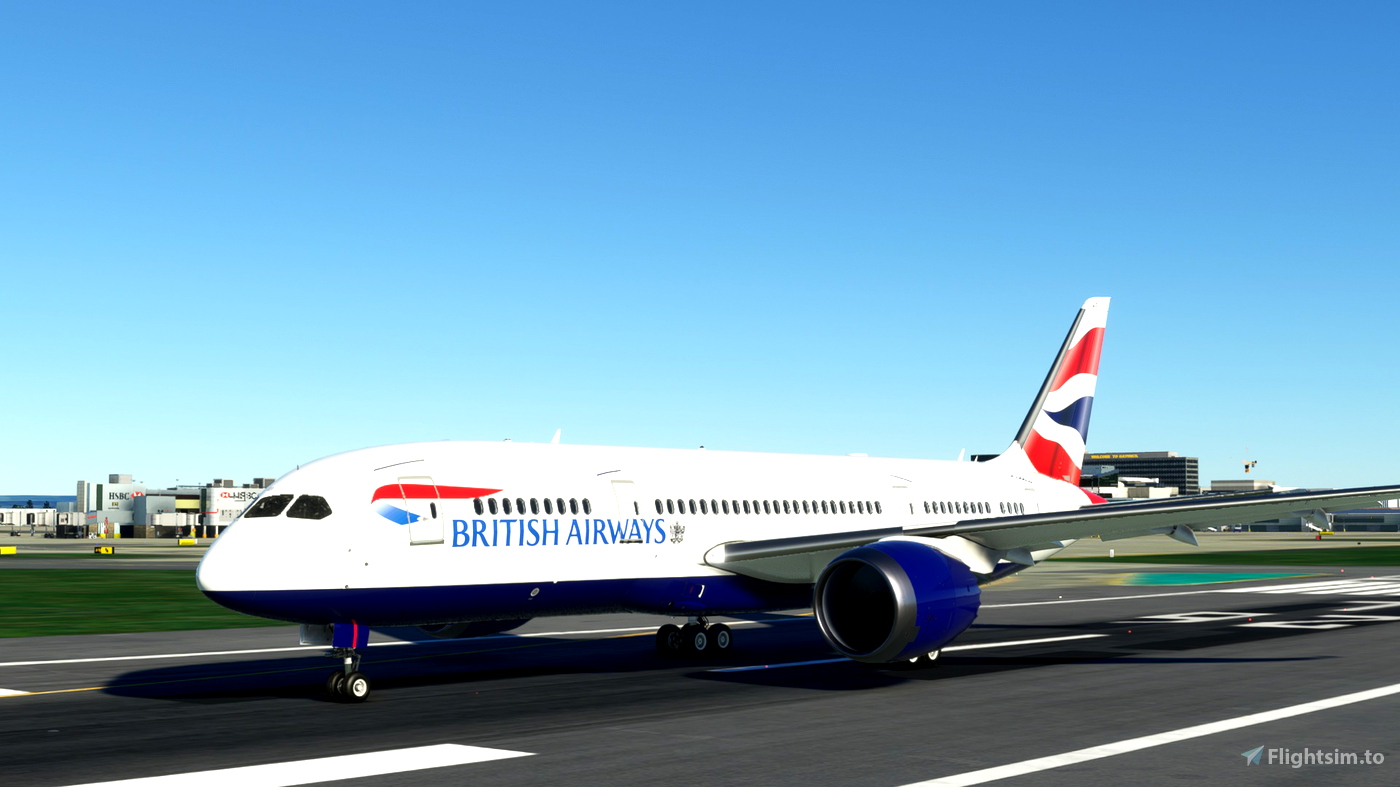 Kuro Boeing 787-8 British Airways G-ZBJA for Microsoft Flight Simulator ...