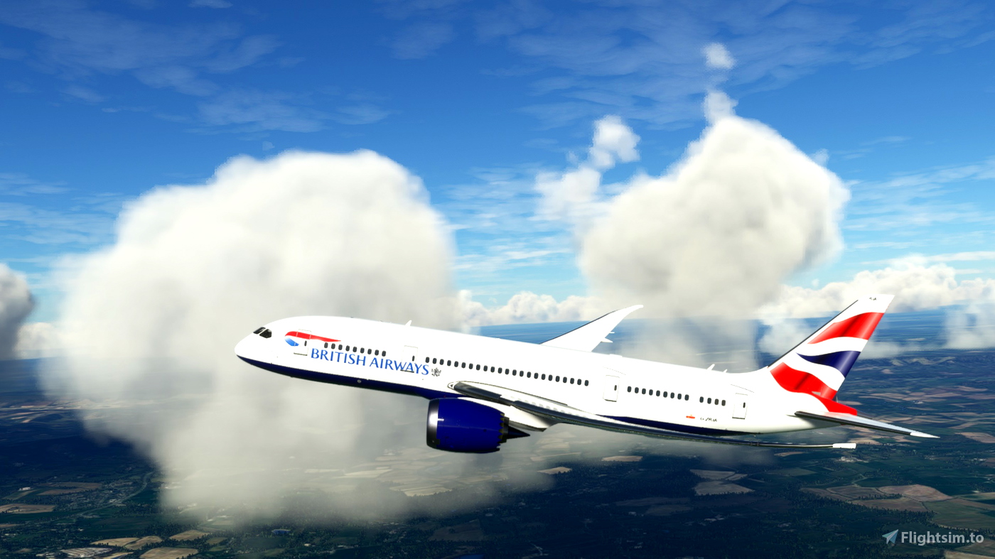 Kuro Boeing 787-8 British Airways G-ZBJA for Microsoft Flight Simulator ...