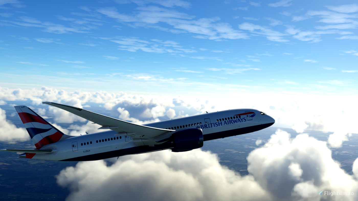 Kuro Boeing 787-8 British Airways G-ZBJA for Microsoft Flight Simulator ...