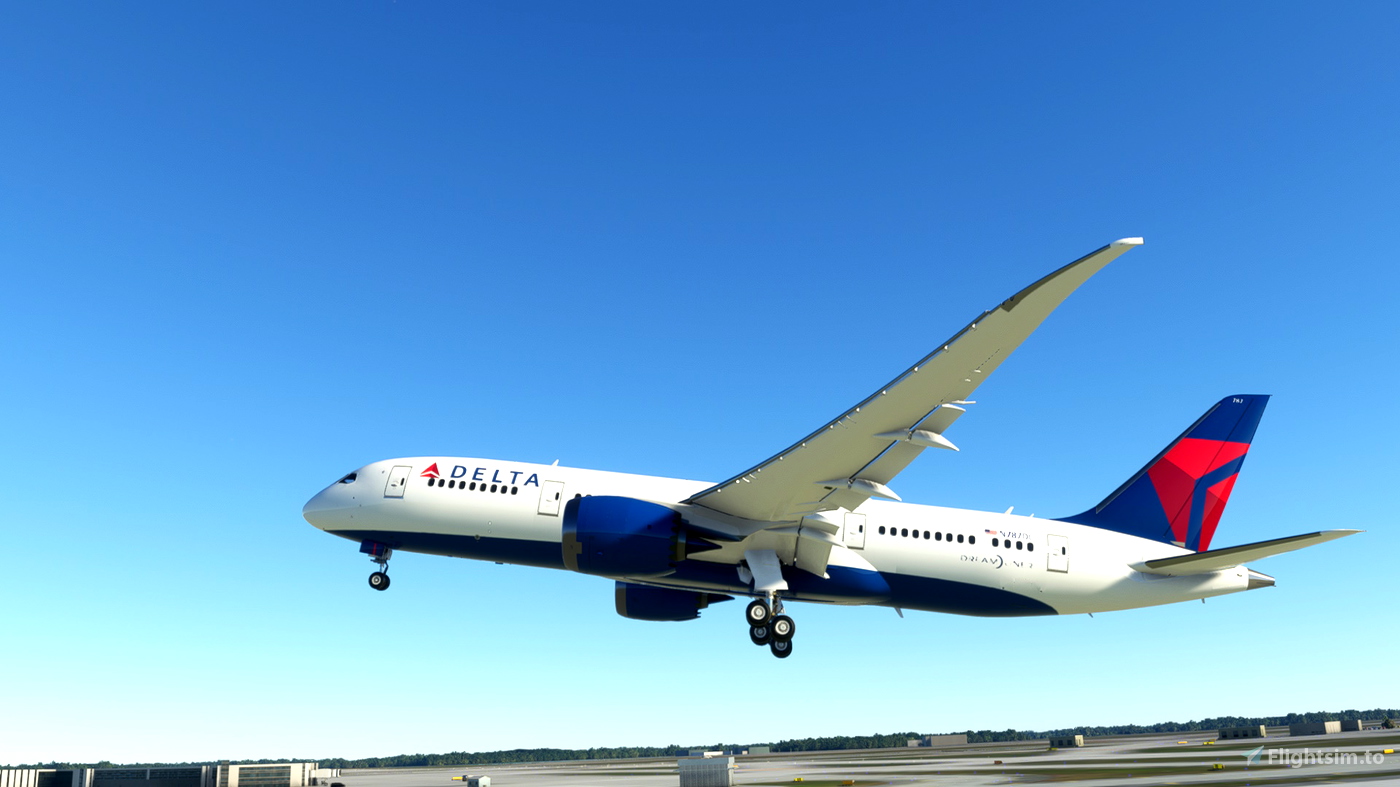 Kuro Boeing 787-8 Delta Airlines for Microsoft Flight Simulator | MSFS