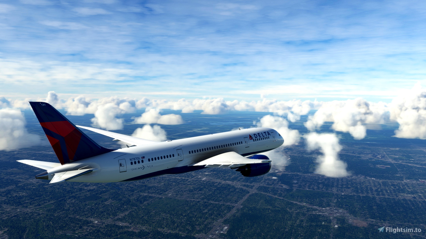 Kuro Boeing 787-8 Delta Airlines for Microsoft Flight Simulator | MSFS