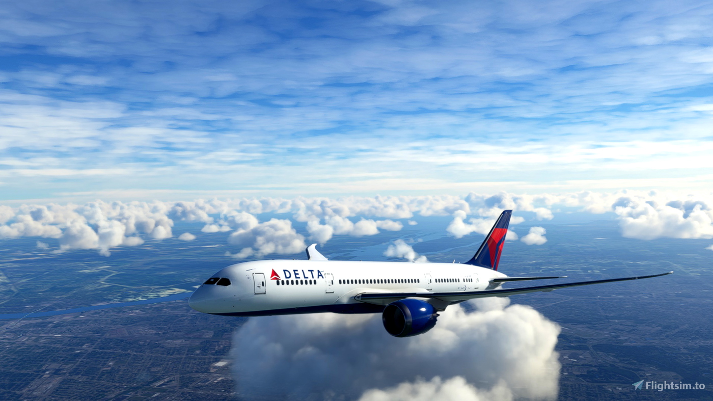 Kuro Boeing 787-8 Delta Airlines for Microsoft Flight Simulator | MSFS