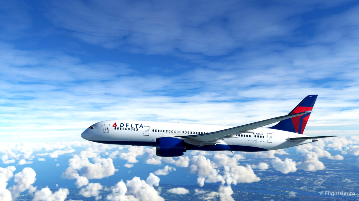 Kuro Boeing 787-8 Delta Airlines for Microsoft Flight Simulator | MSFS