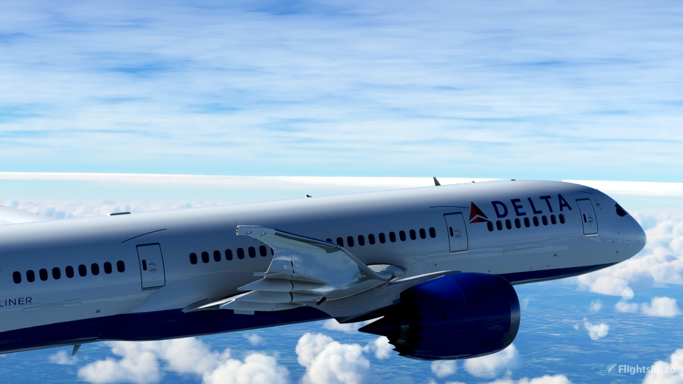Kuro Boeing 787-8 Delta Airlines for Microsoft Flight Simulator | MSFS