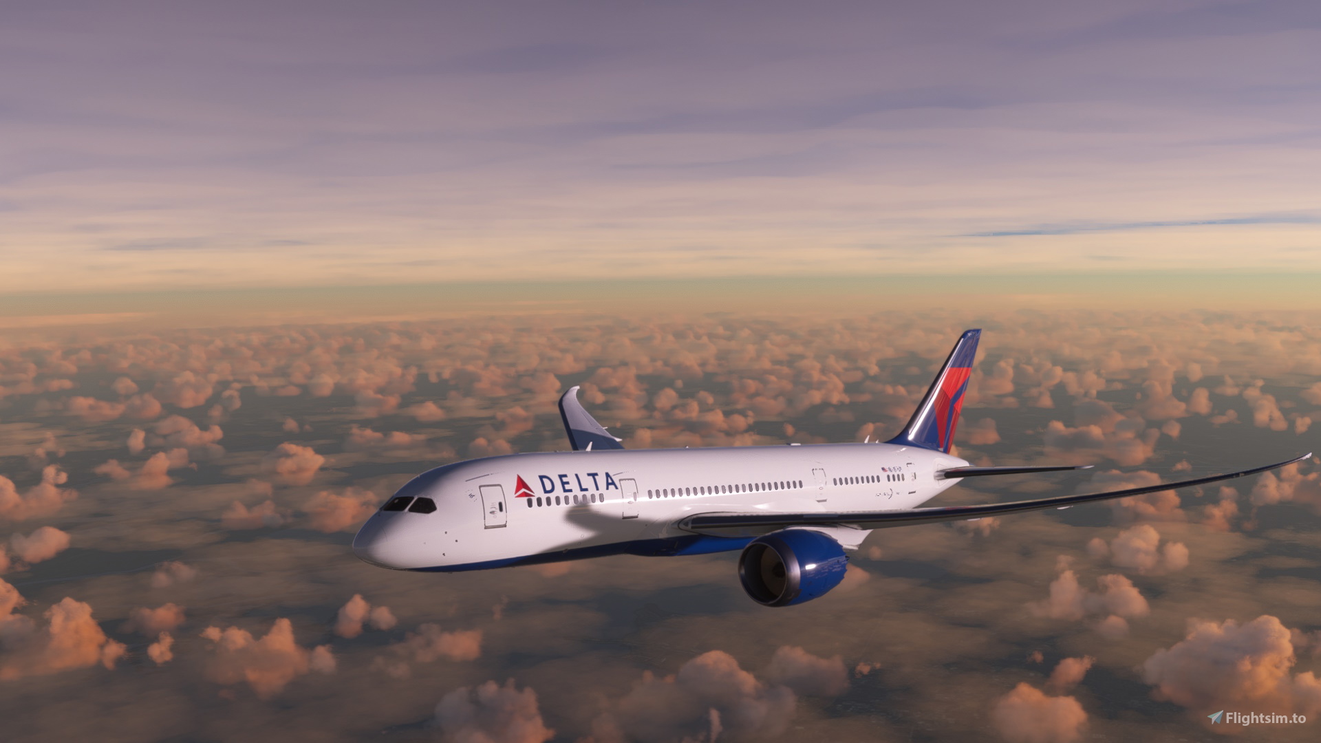 Kuro Boeing 787-8 Delta Airlines pour Microsoft Flight Simulator | MSFS