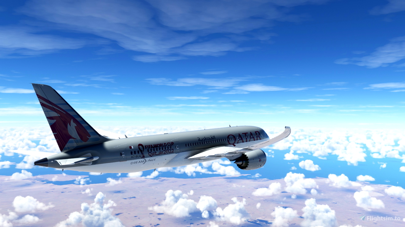 Kuro Boeing 787-8 Qatar Airways (with World Cup 22 variant) A7-BCA & A7-BCB "25 Years" for ...