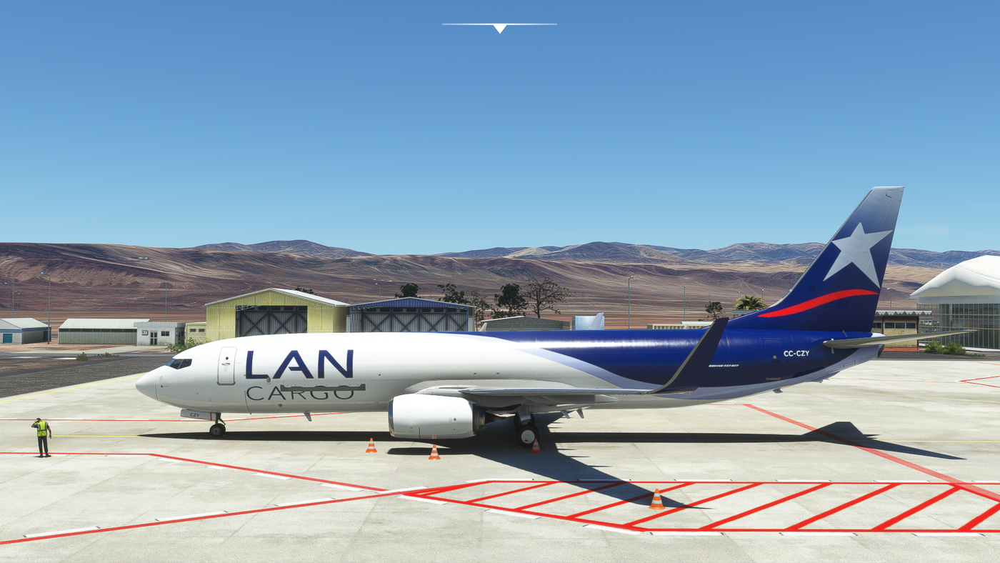 LAN Chile CARGO CC-CZY PMDG 738 BCF for Microsoft Flight Simulator | MSFS
