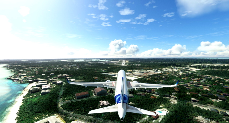 Landing in Lynden Pindling International, Nassau Bahamas for Microsoft ...