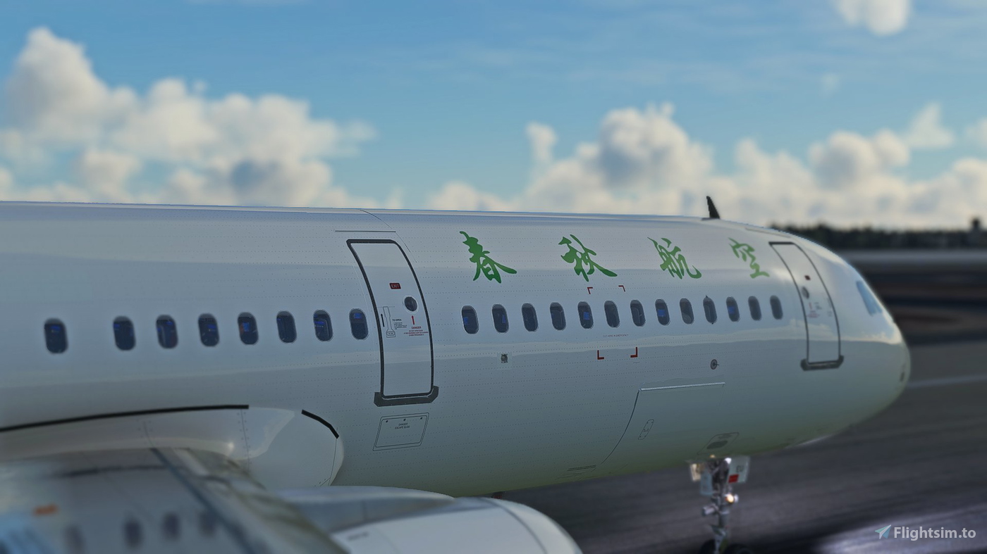LatinVFR A321neo -LEAP Spring Airlines 春秋航空 B-30EU 对于 Microsoft Flight ...