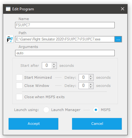 Launch Manager for Microsoft Flight Simulator | MSFS