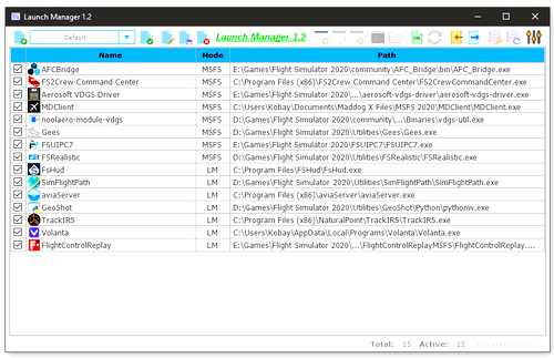Launch Manager for Microsoft Flight Simulator | MSFS