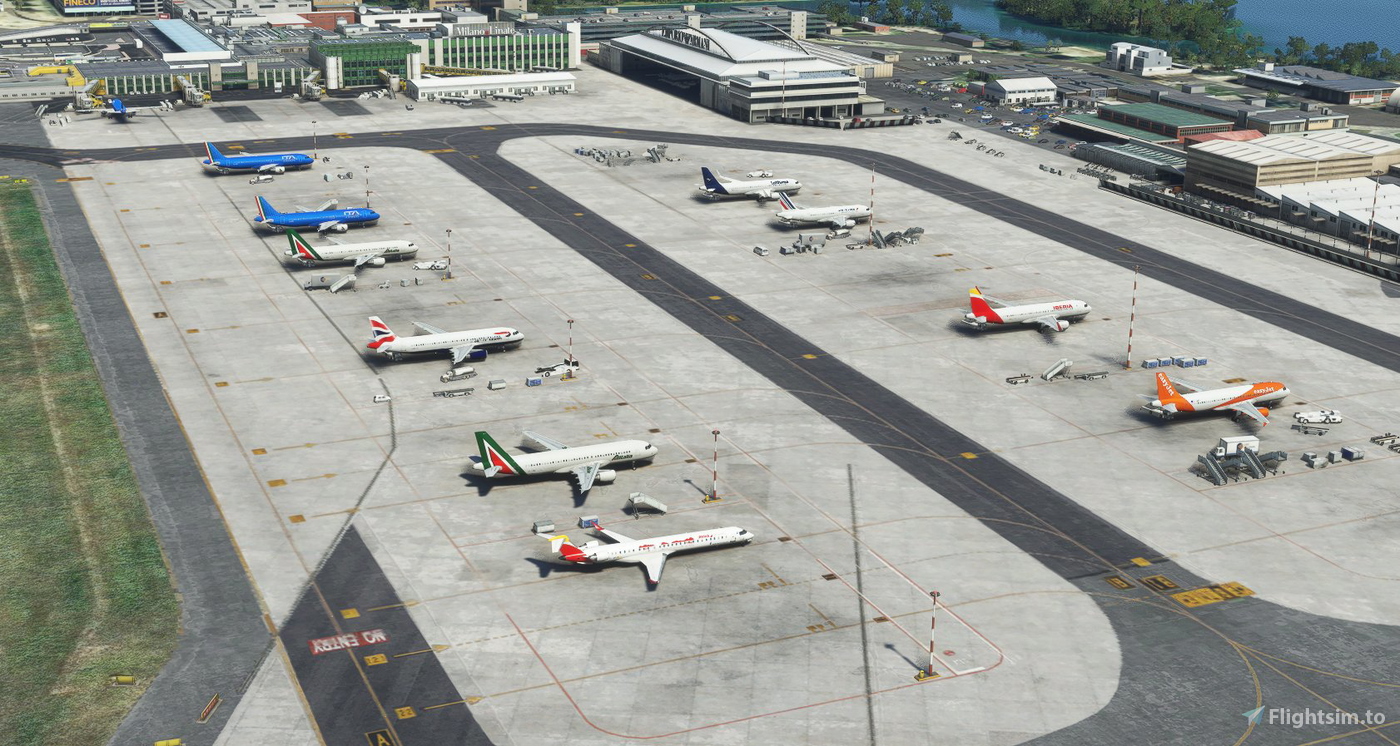 LIML Milan Enhanced (AIG static aircrafts) for Microsoft Flight ...