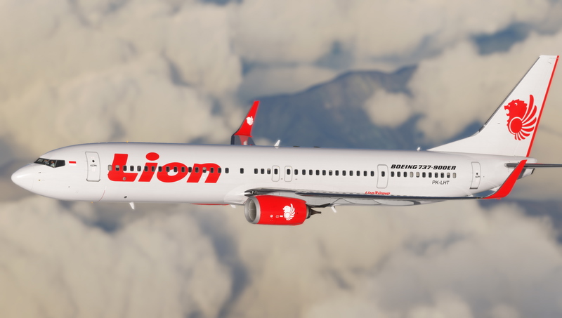 Lion Air (PK-LHT) PMDG 737-900ER - 8K for Microsoft Flight Simulator | MSFS