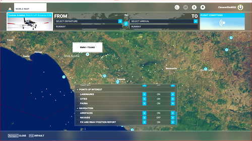 List of VISUAL REPORTING POINTS (VRPs) for Italy for Microsoft Flight ...