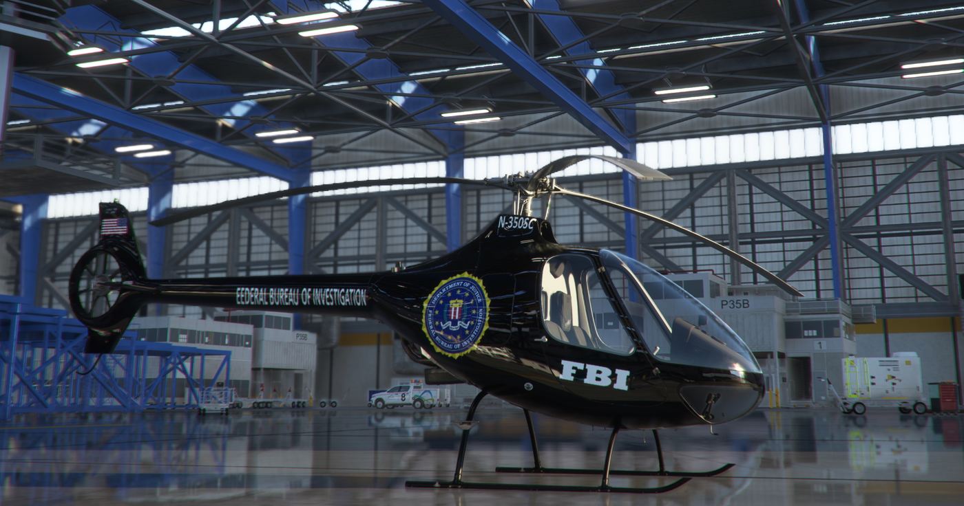 Livery - cabri-g2 N-350SC FBI 对于 Microsoft Flight Simulator | MSFS