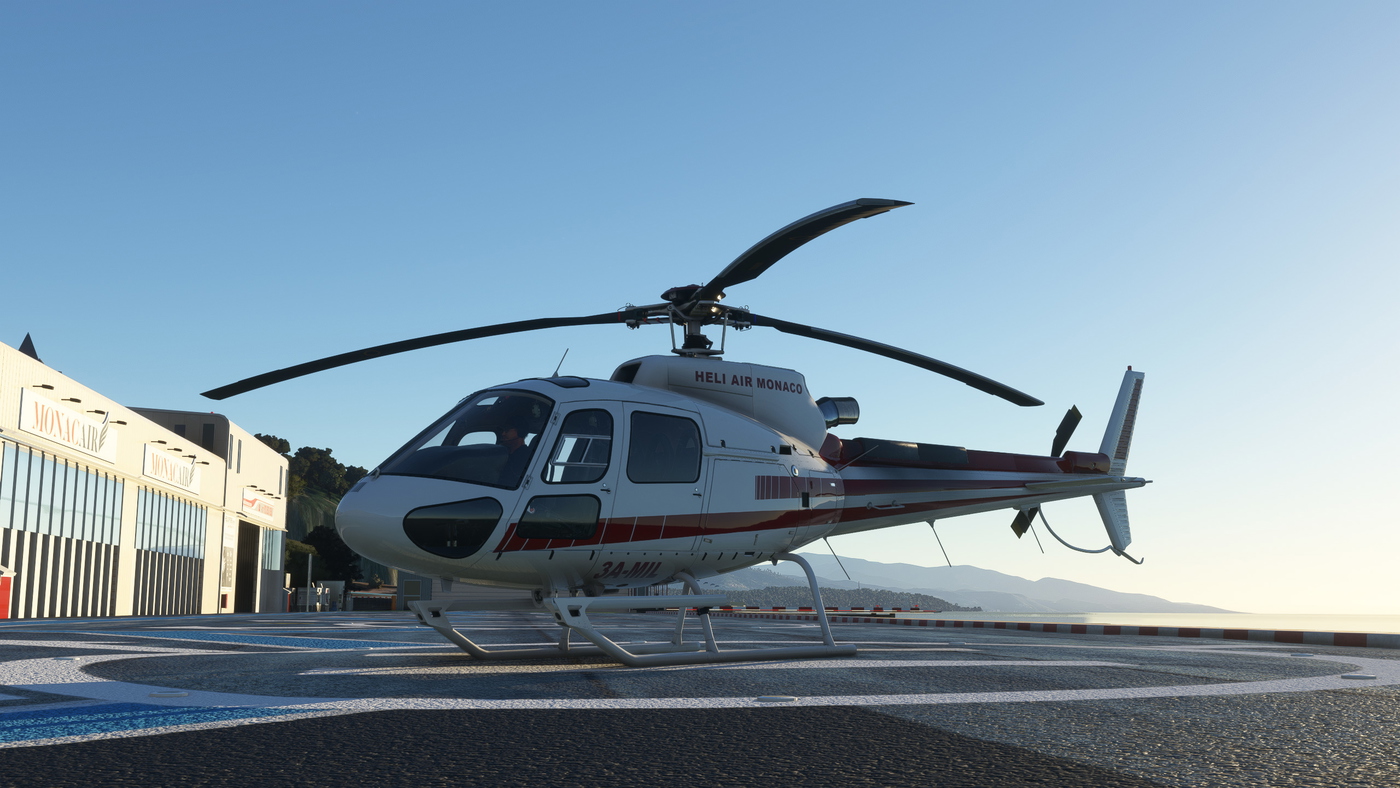Livery Rétro Cowan Sim H125 Heli Air Monaco for Microsoft Flight ...