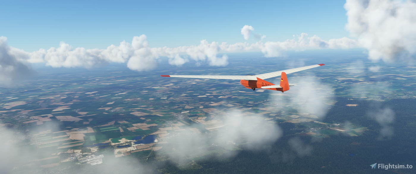 Livery Schleicher K7 D-2652 for Microsoft Flight Simulator | MSFS
