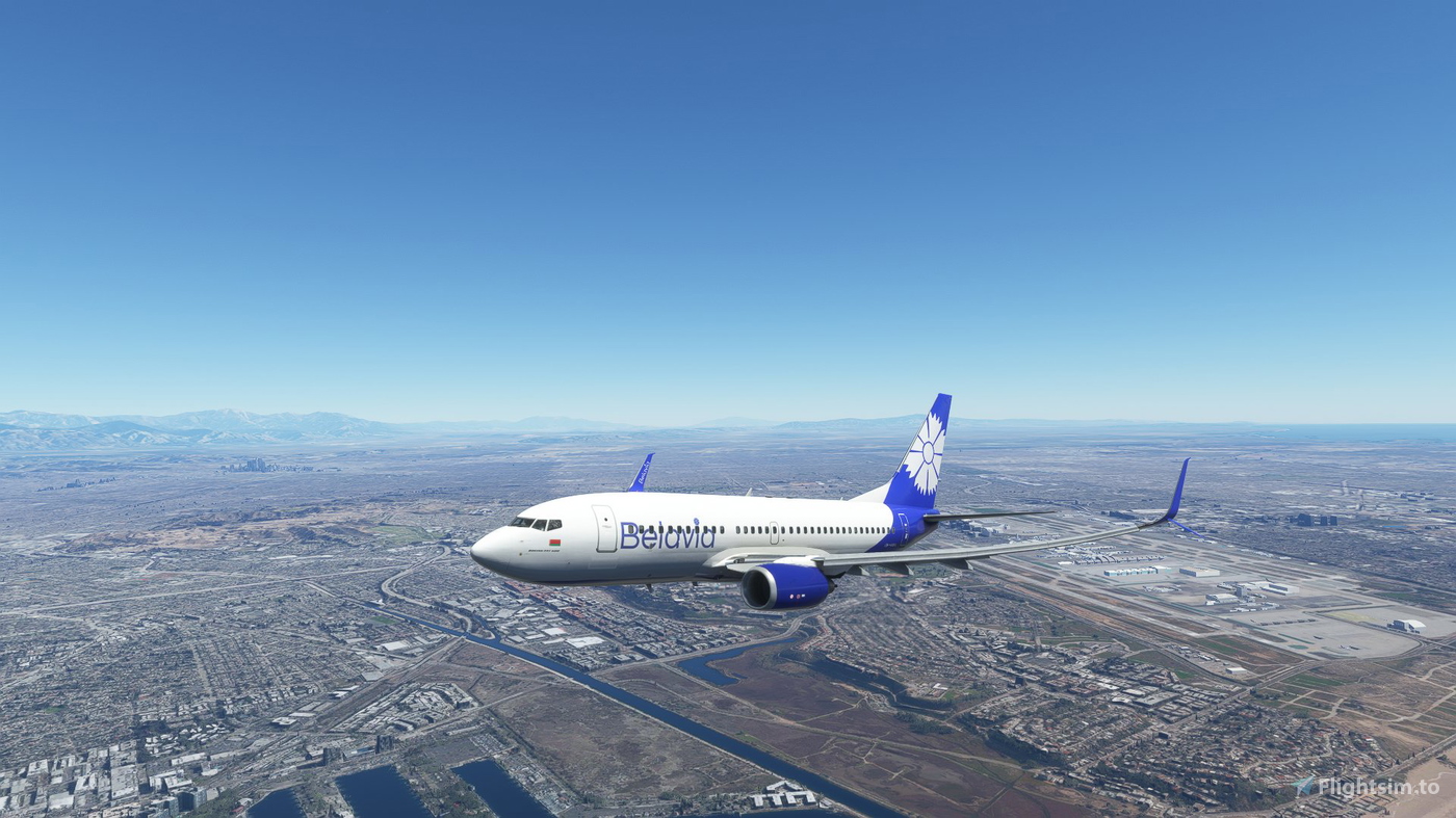 Livery (Split Scimitar)Belavia New for PMDG 737-700 for Microsoft ...