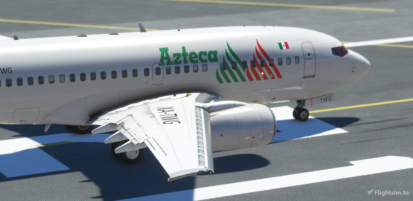Líneas Aéreas Azteca (Aerolineas Azteca) PMDG Boeing 737-600 (Mexico ...