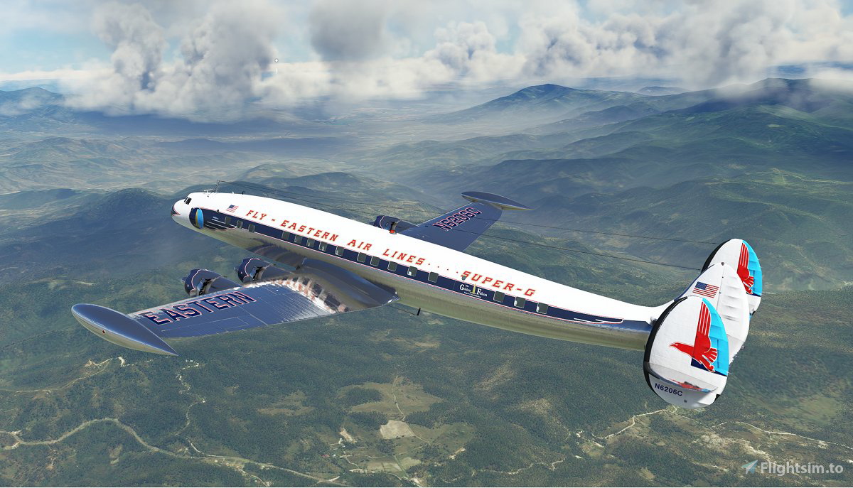 Lockheed Constellation Eastern Airlines Golden Falcon for Microsoft ...