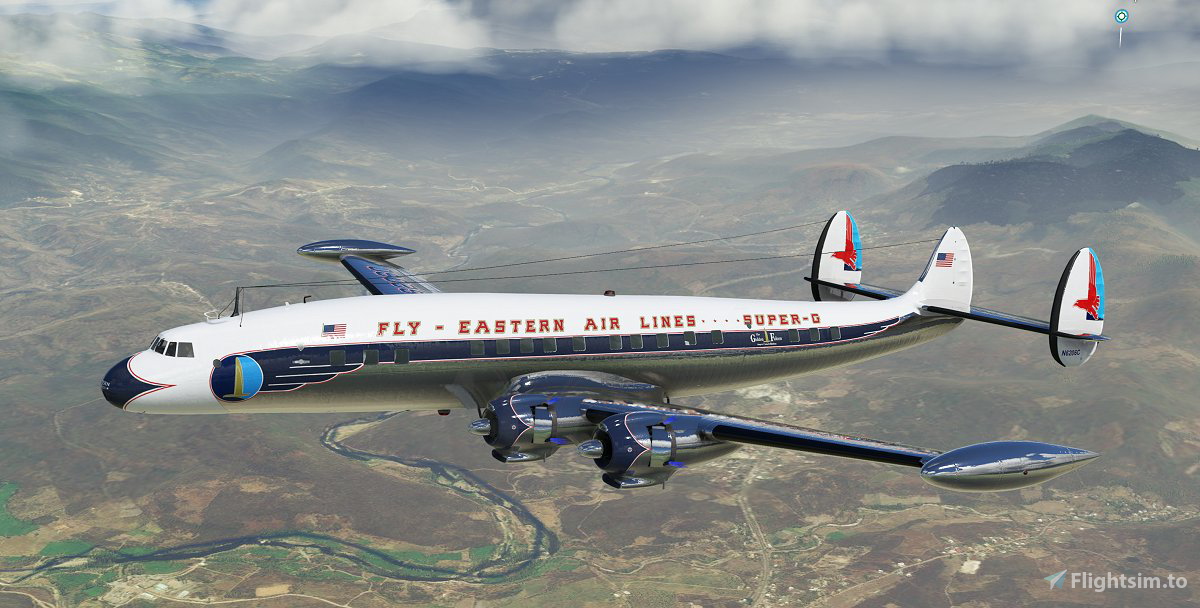 Lockheed Constellation Eastern Airlines Golden Falcon for Microsoft ...