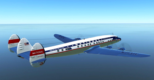 Lockheed Constellation National Airlines » Microsoft Flight Simulator