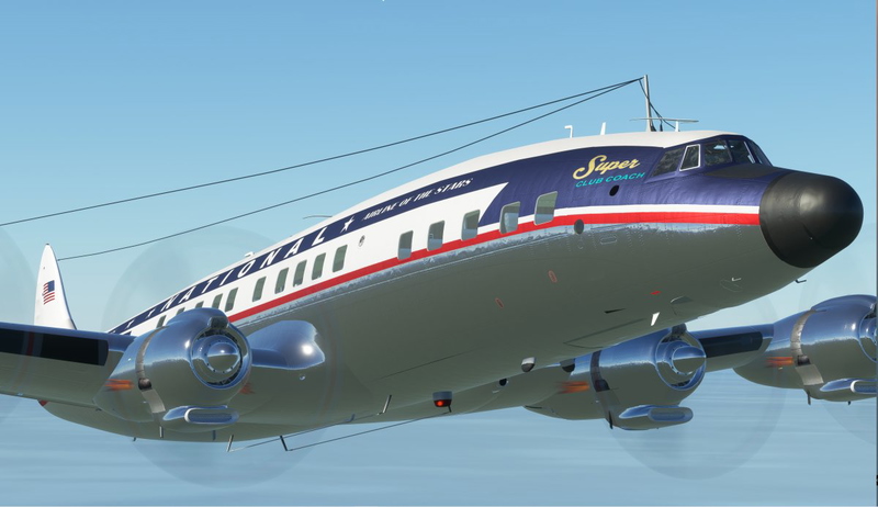 Lockheed Constellation National Airlines for Microsoft Flight Simulator ...