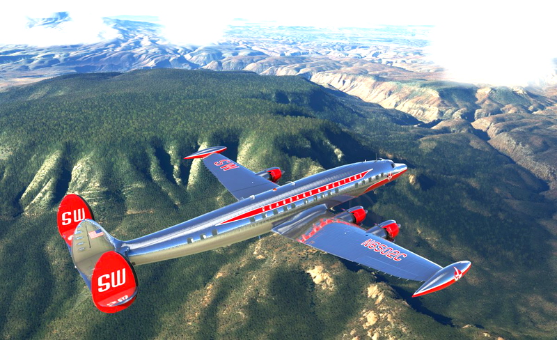 Lockheed Constellation Seaboard Western Airlines for Microsoft Flight ...
