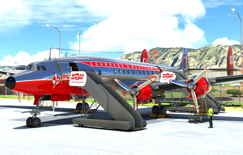 Lockheed Constellation Seaboard Western Airlines » Microsoft Flight ...