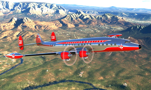 Lockheed Constellation Seaboard Western Airlines » Microsoft Flight ...
