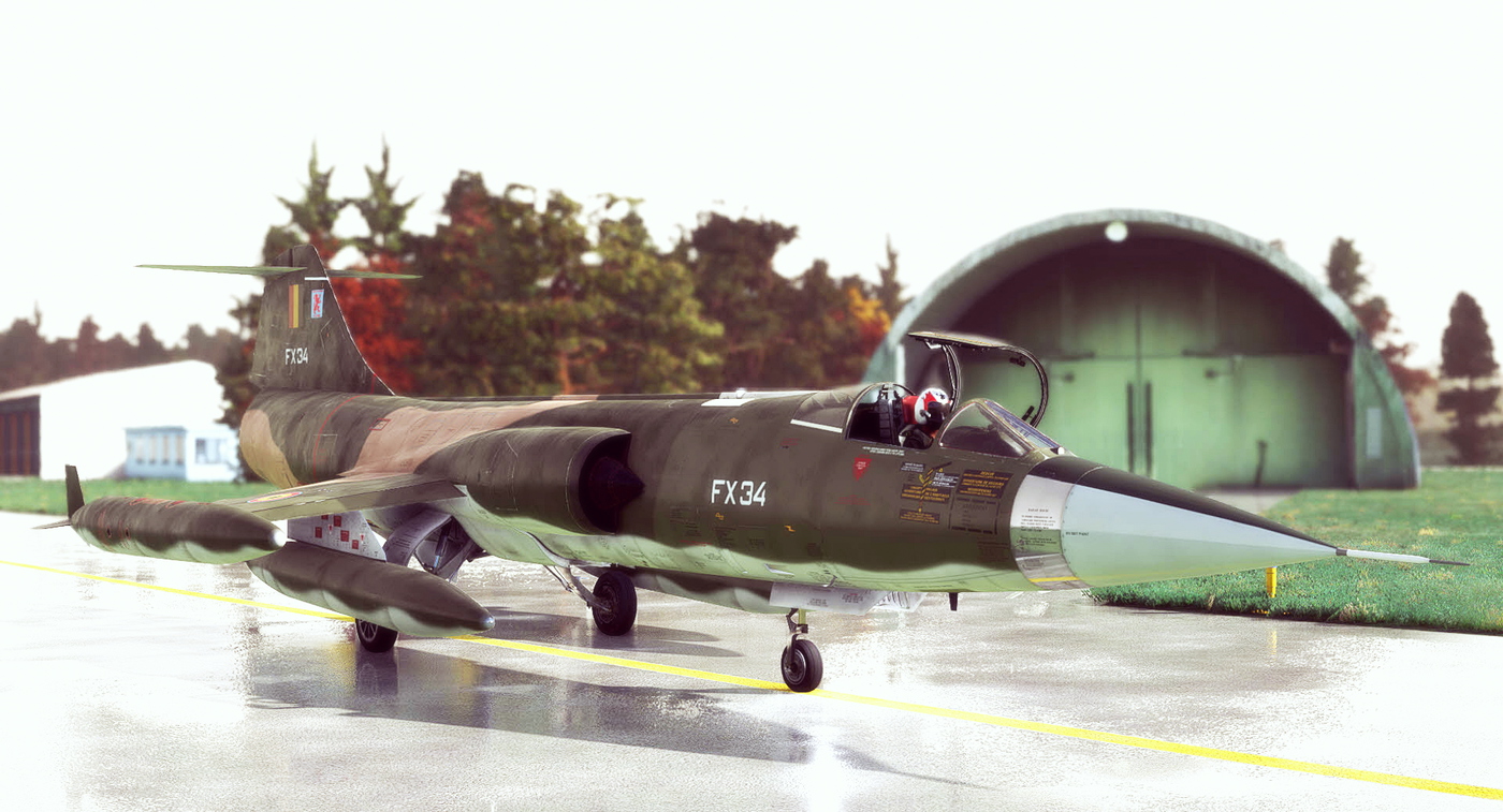 Lockheed F-104G - Pack of 3 liveries worn by FX34 during its career ...