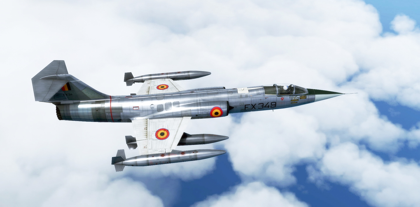 Lockheed F-104G - Pack of 3 liveries worn by FX34 during its career ...