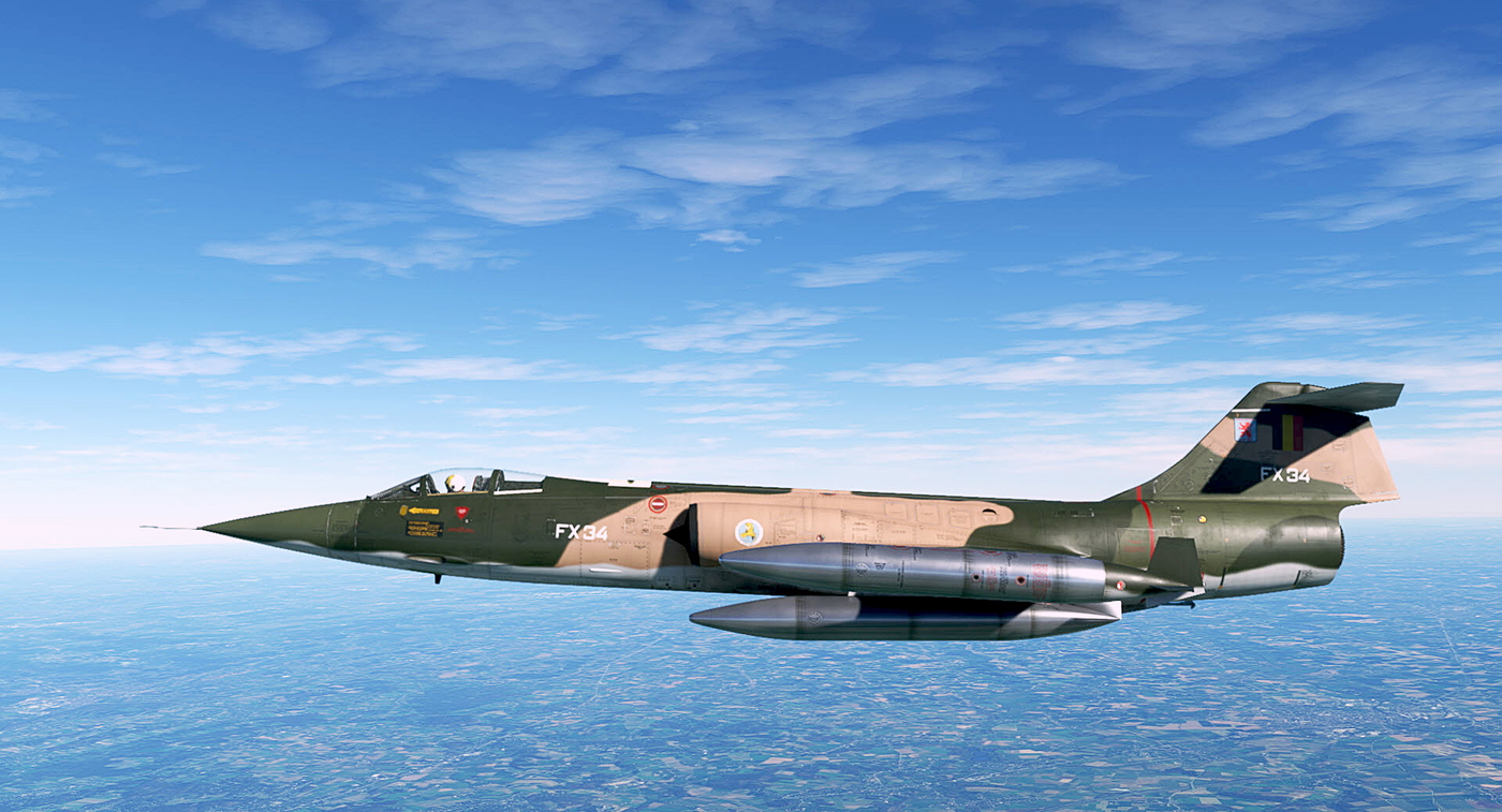 Lockheed F-104G - Pack of 3 liveries worn by FX34 during its career ...