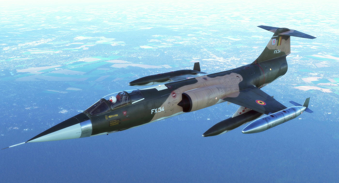 Lockheed F-104G - Pack of 3 liveries worn by FX34 during its career ...