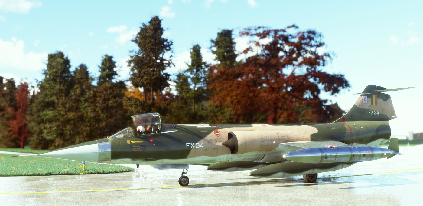 Lockheed F-104G - Pack of 3 liveries worn by FX34 during its career ...