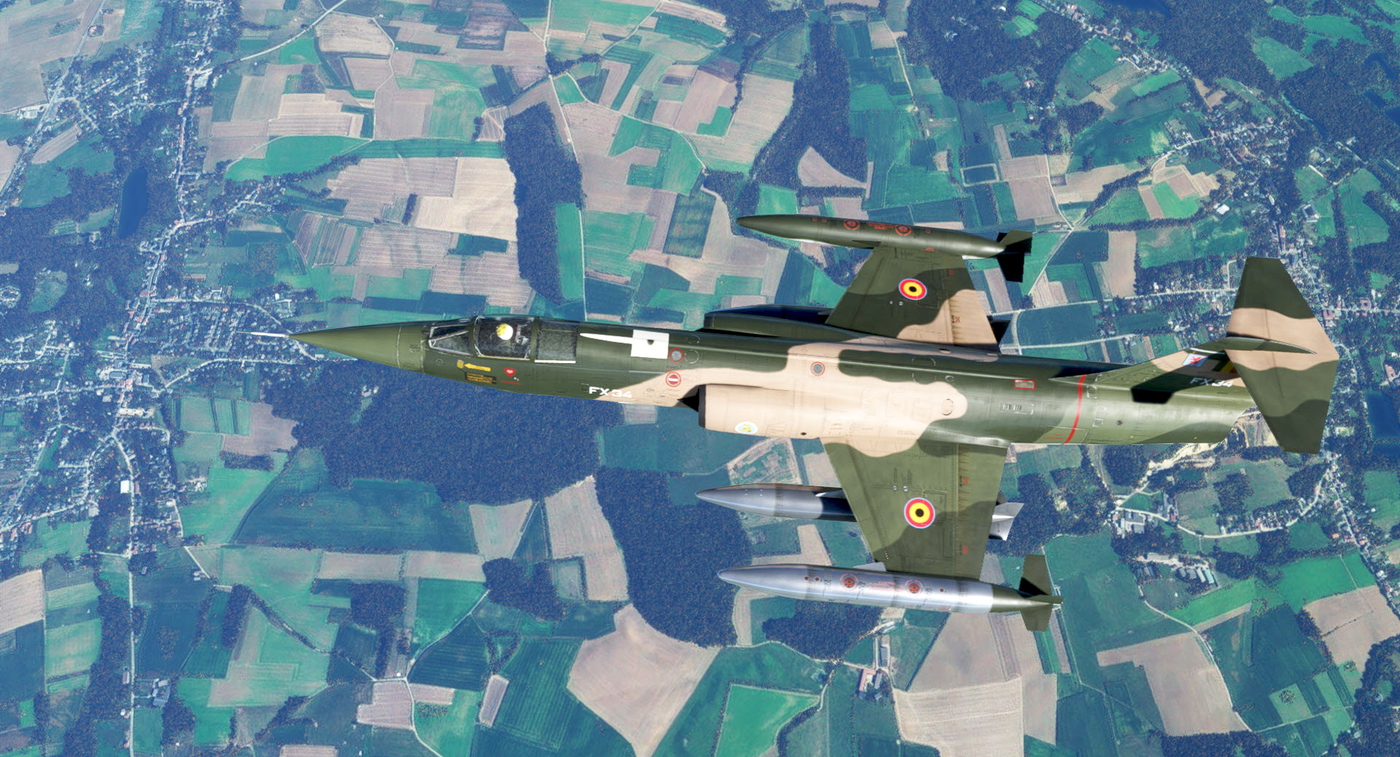 Lockheed F-104G - Pack of 3 liveries worn by FX34 during its career ...