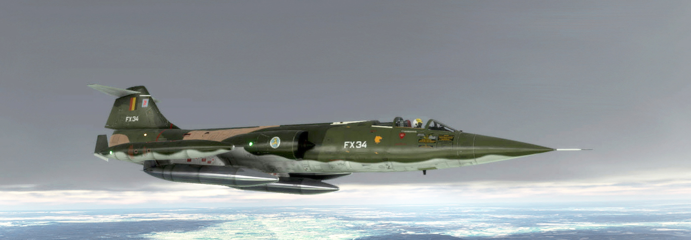 Lockheed F-104G - Pack of 3 liveries worn by FX34 during its career ...