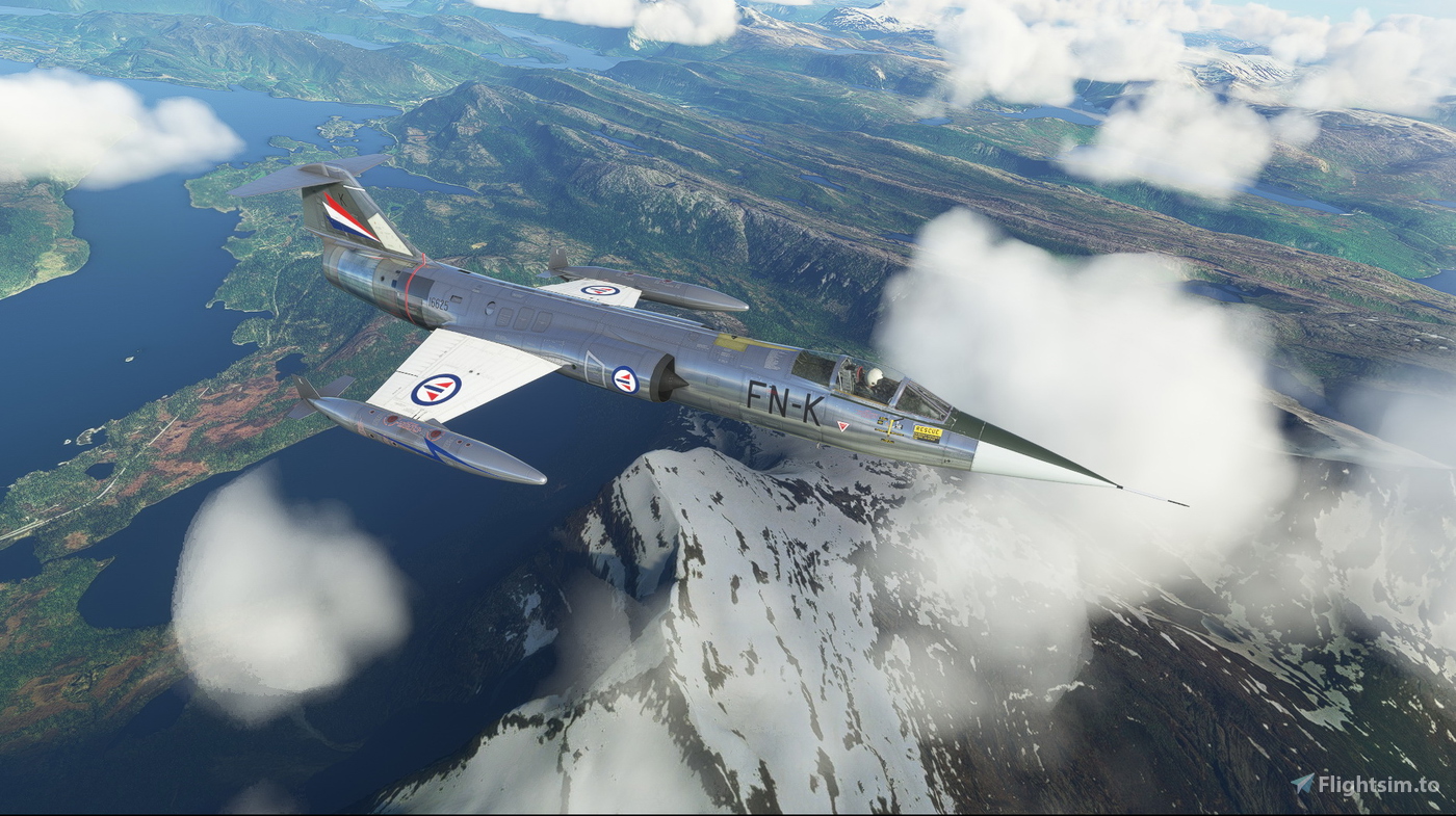 Lockheed F-104G Royal Norwegian Air Force 331 Sqn FN-K for Microsoft ...