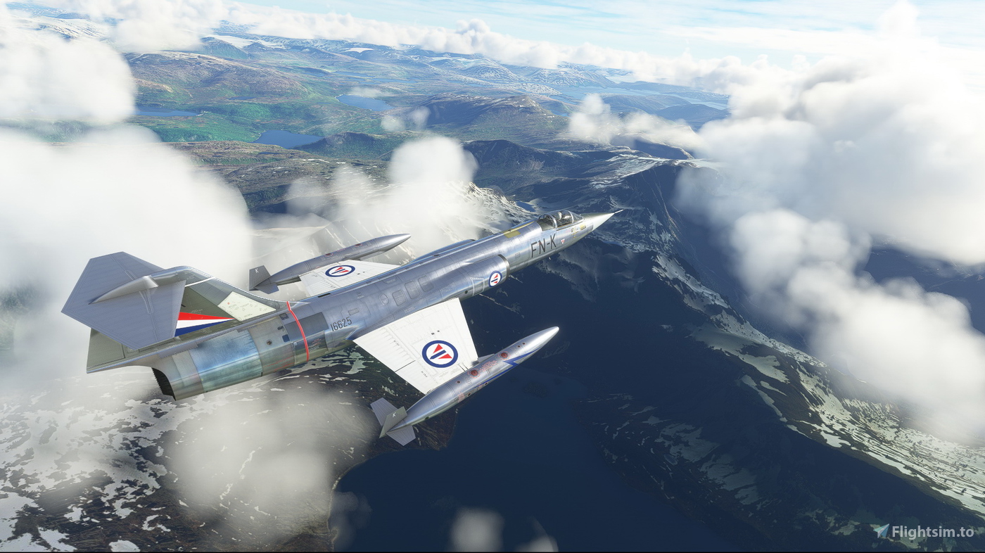 Lockheed F-104G Royal Norwegian Air Force 331 Sqn FN-K for Microsoft ...