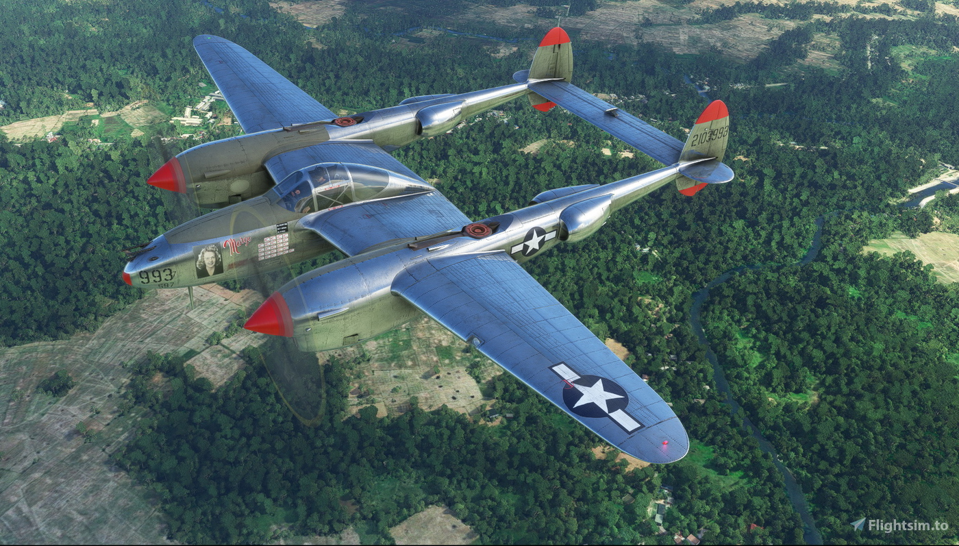 Lockheed P-38 "Marge" Maj. Bong for Microsoft Flight Simulator | MSFS