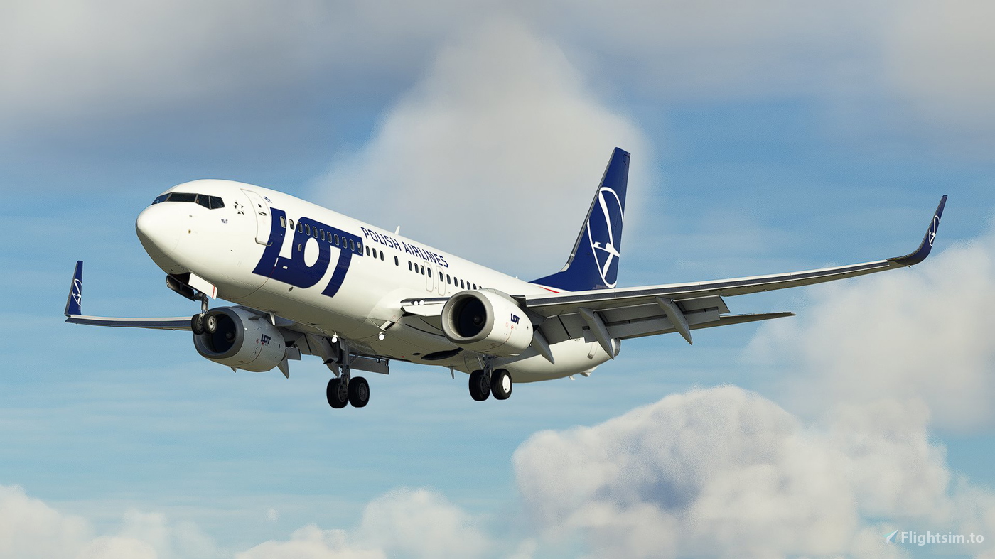 LOT Polish Airlines - SP-LWF I PMDG 737-800 for Microsoft Flight ...