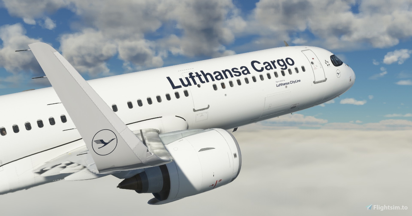 Lufthansa Cargo "2019 livery" LatinVFR A321 Neo LR pratt and whitney for Microsoft Flight ...