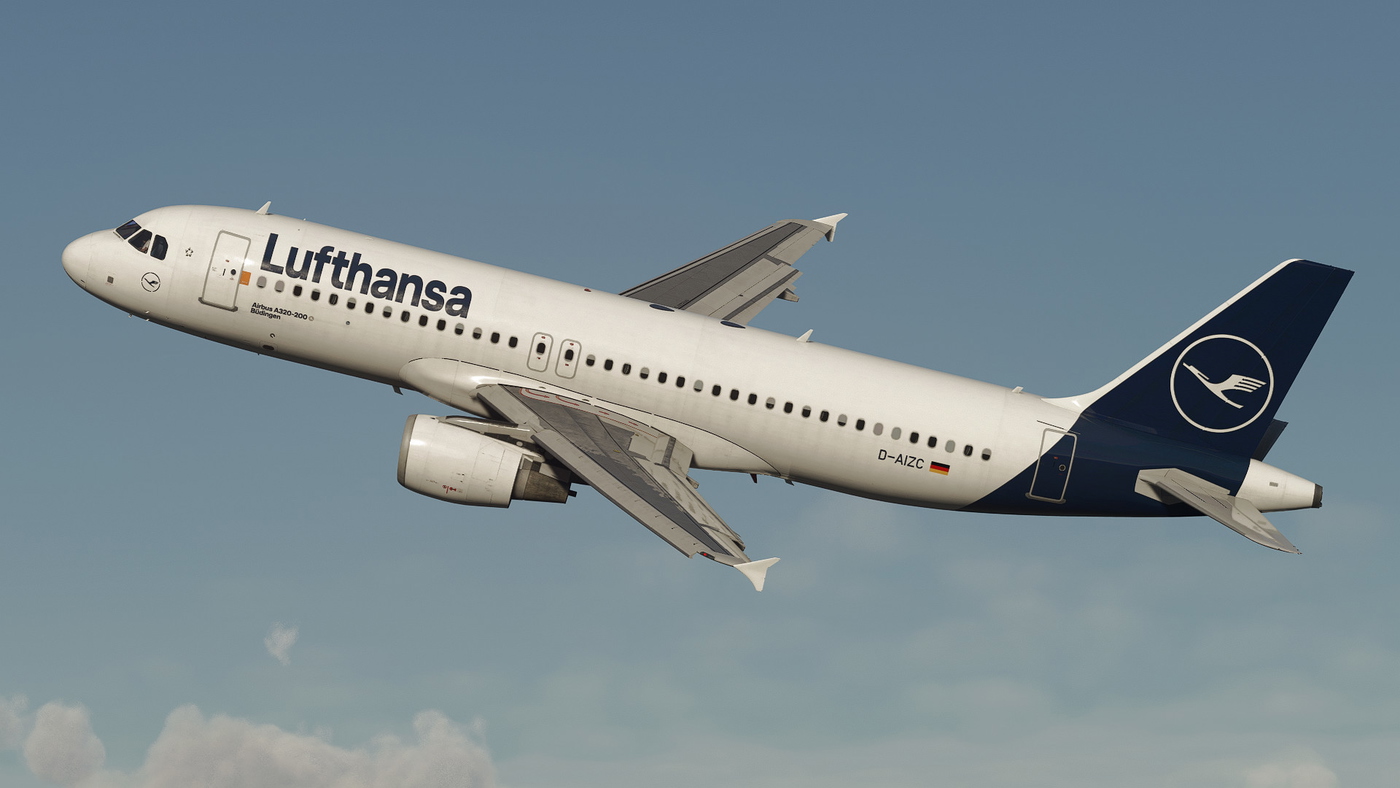 Lufthansa (NEW LIVERY) - D-AIZC I Fenix A320 I 8K 对于 Microsoft Flight ...