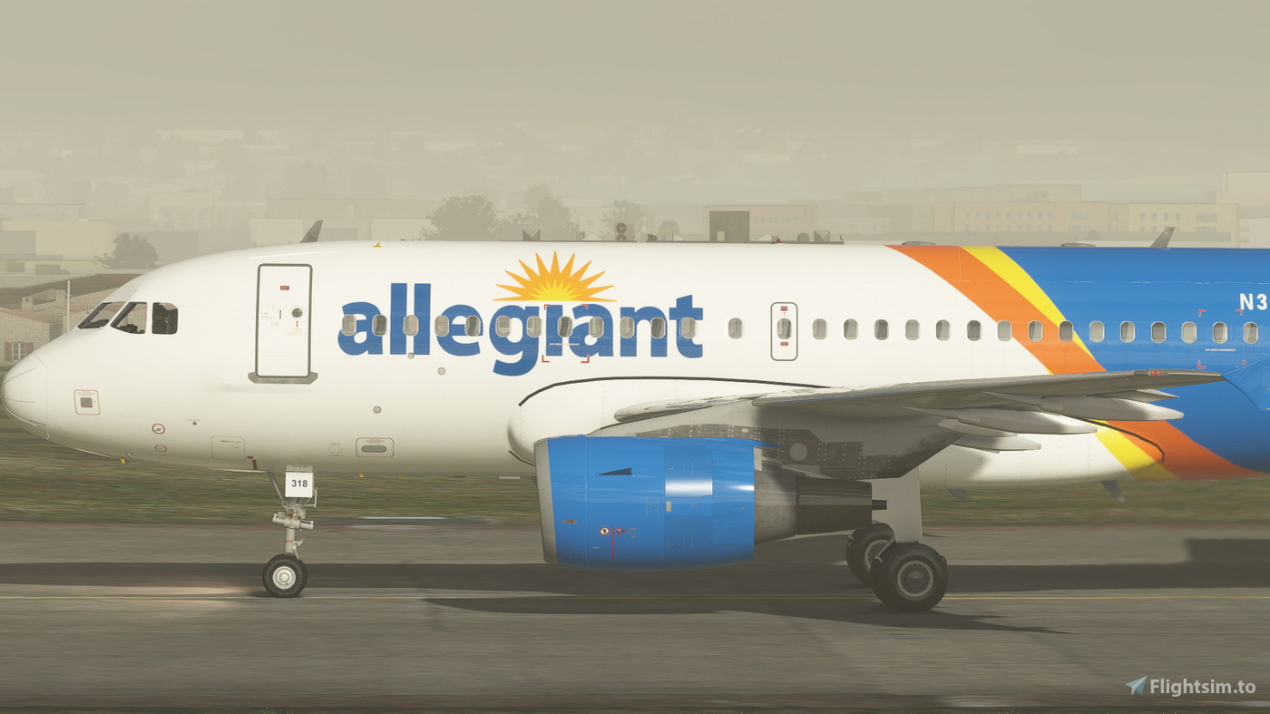 LVFR a319-111 allegiant N333NV FBW compatibility for Microsoft Flight Simulator | MSFS