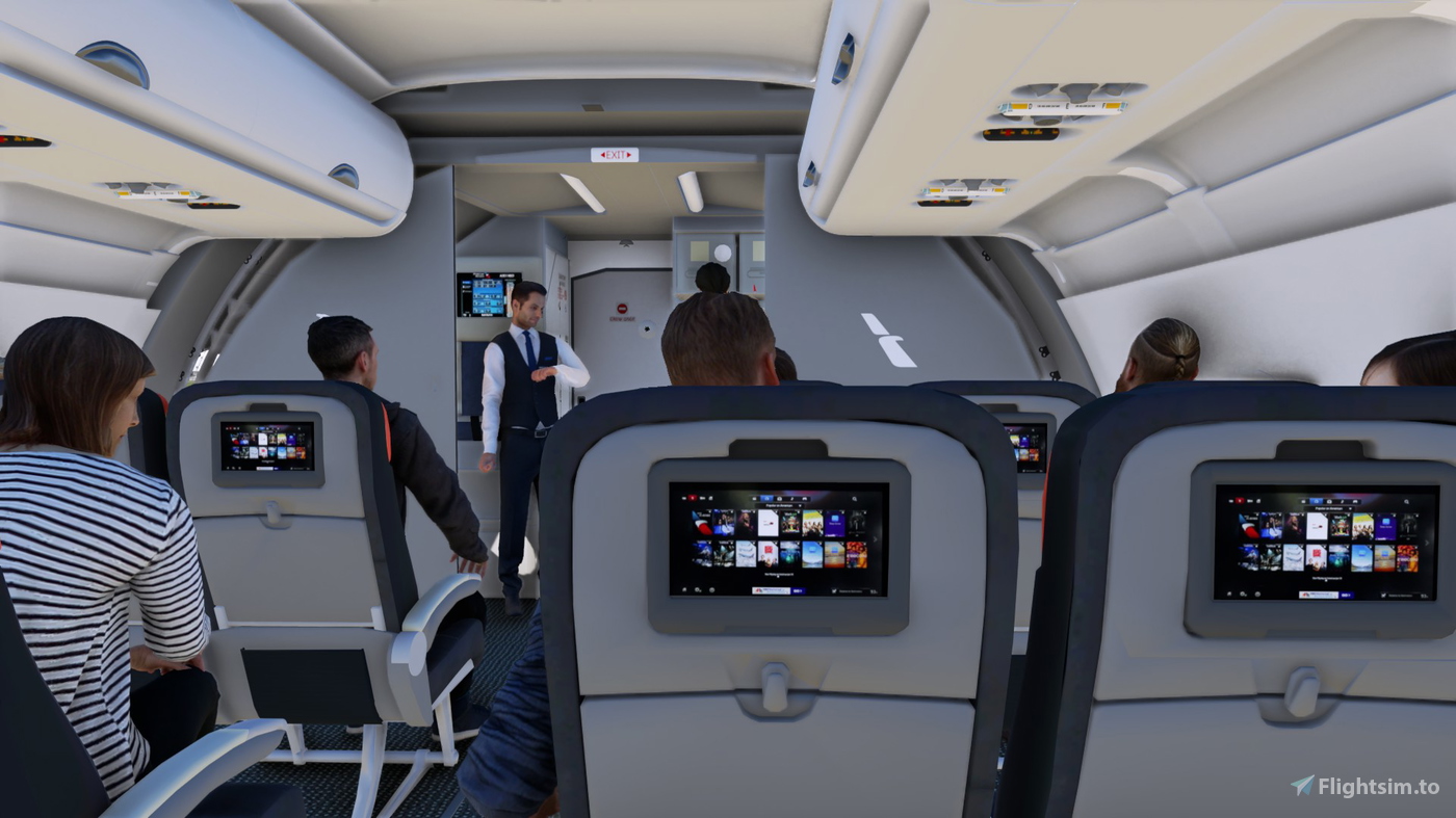 LVFR A321neo American Airlines custom cabin for the default livery for ...