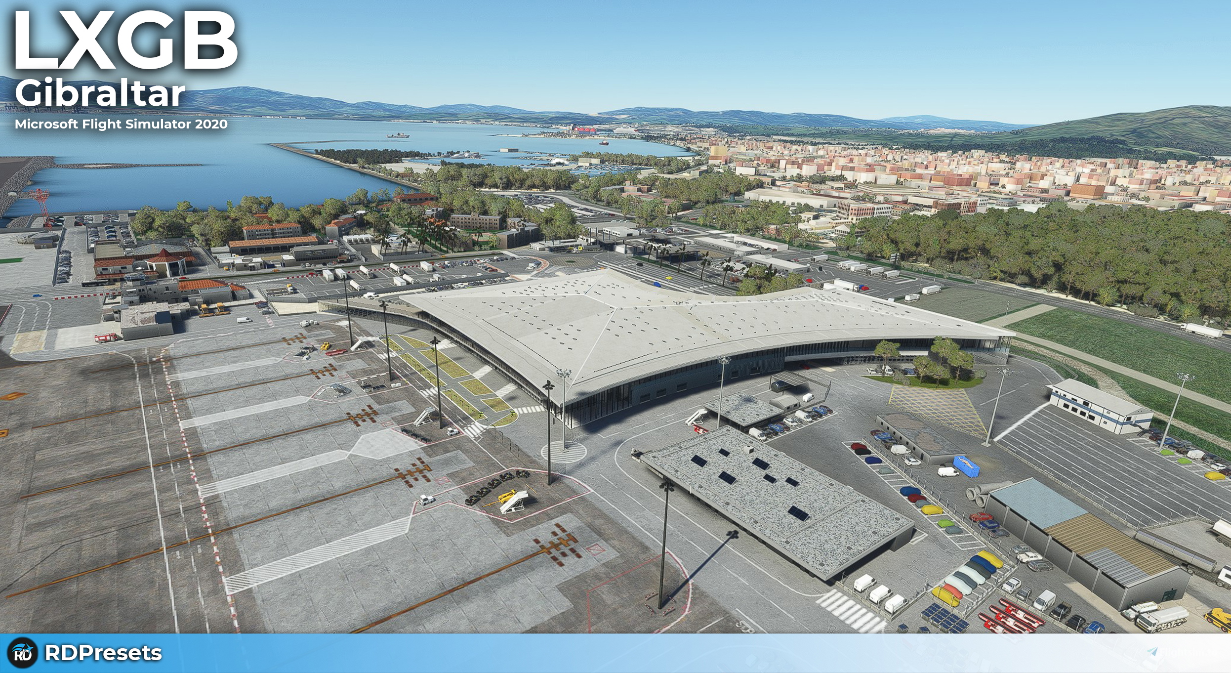 RDPresets - LXGB - Gibraltar International Airport for Microsoft Flight Simulator | MSFS